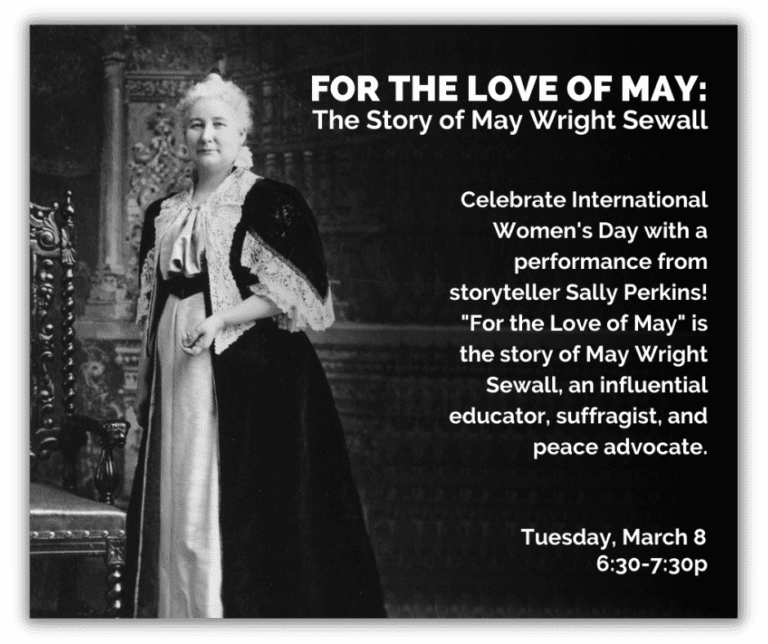 For the Love of May: The Story of May Wright Sewell - Plainfield ...
